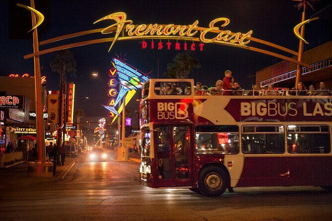 Las Vegas: After Dark Night Tour by Open-top Bus with Free Drink - FAQ