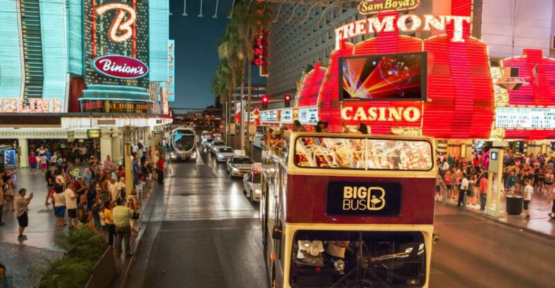 Las Vegas: Sightseeing Night Tour by Open-top Bus - Key Points