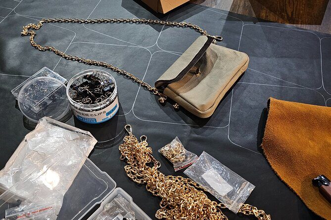 Leather Handbag Sip and Stitch at Rob Hall Design Studios - An In-Depth Look at the Leather Handbag Sip & Stitch Experience