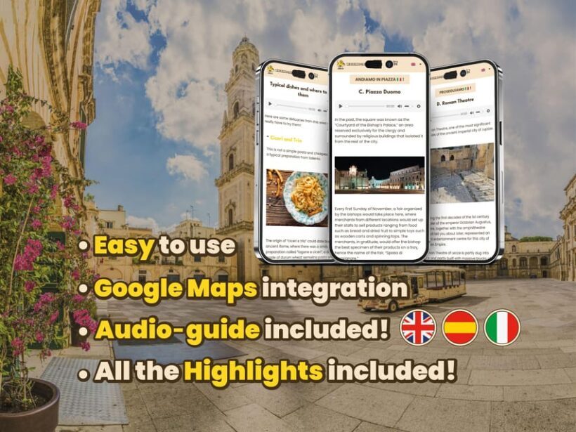 Lecce: Digital guide made with a Local for your tour - Key Points