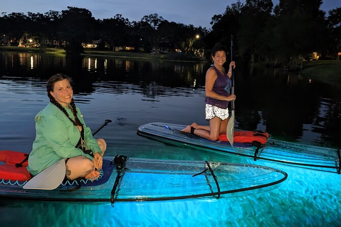 LED Glow in the Dark Clear Kayak or Clear Paddleboard in Paradise - Illuminating the Night With Glow-In-The-Dark Kayaks and Paddleboards