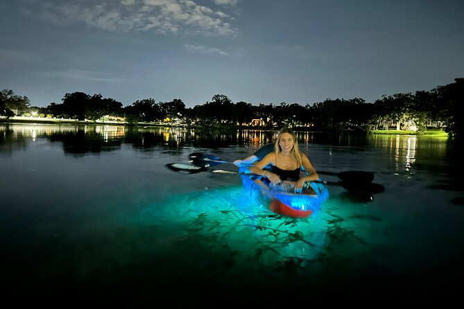 LED Glow in the Dark Clear Kayak or Clear Paddleboard in Paradise - Preparing for Your Glow-in-the-Dark Adventure