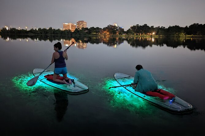 LED Glow in the Dark Clear Kayak or Clear Paddleboard in Paradise - Elevating Your Outdoor Excursion to New Heights