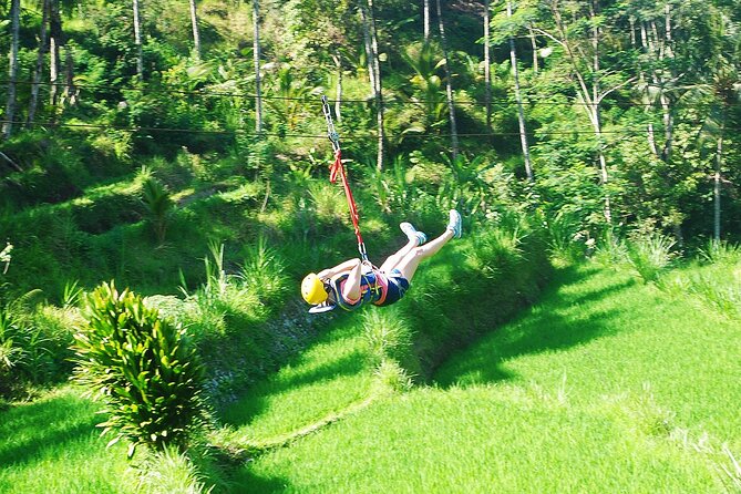 (Less Stairs) Bali Telaga Waja Rafting & Zipline -Lunch, Transfer - The Sum Up