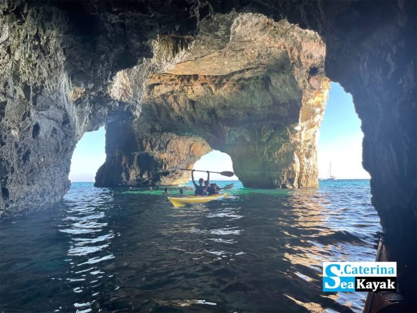 Leuca kayak tour + swimming + speleo-trek in cave - Discovering the Coastline of Santa Maria di Leuca
