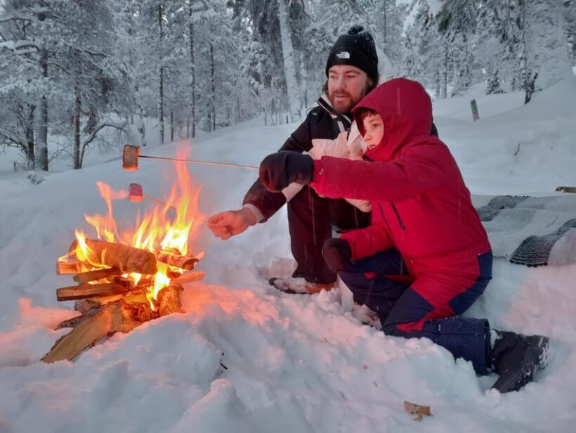Levi: Snowshoeing and Marshmallow Grilling in the Snow - Discovering Levis Winter Landscape
