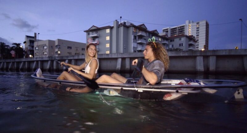 Lighted Clear Kayaks at Night w/ Champagne in Miami Beach - What Travelers Say