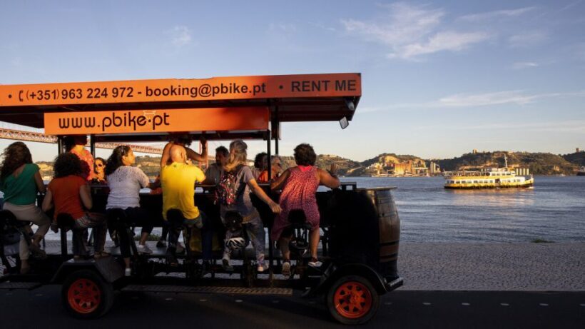 Lisbon: Fun Beer Bike by the Seafront - The Sum Up