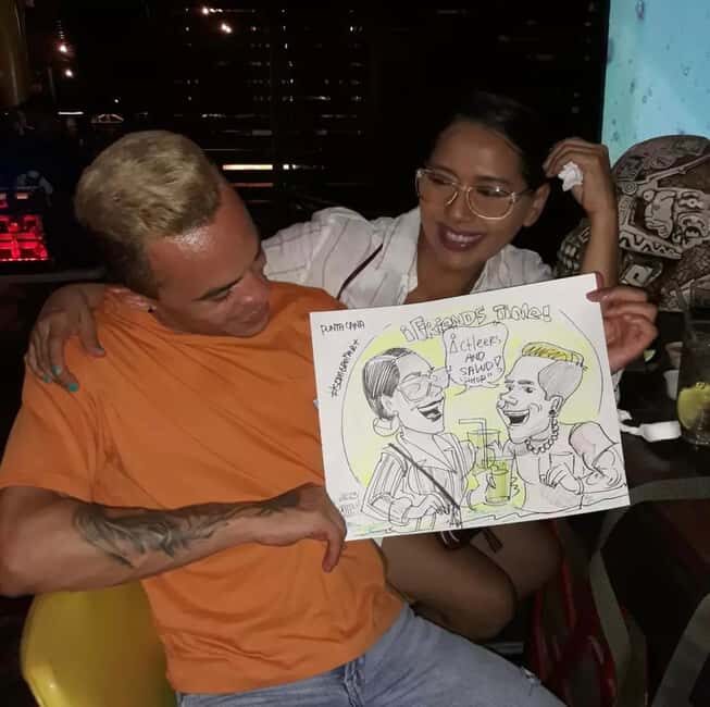 Live Caricature Experience in Punta Cana - A Fun, Lighthearted Cultural Snapshot