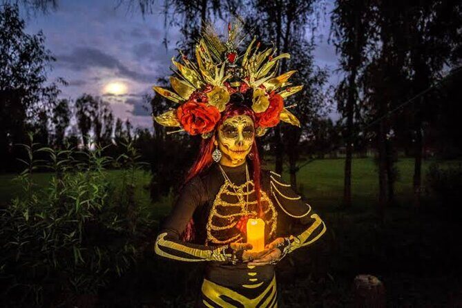 Live Noche de Muertos at Xochimilco: Dinner and local beers - An Authentic Cultural Celebration on the Water
