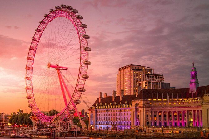 London Full Day Sightseeing Tour With London Eye & Snack Pack - Key Points