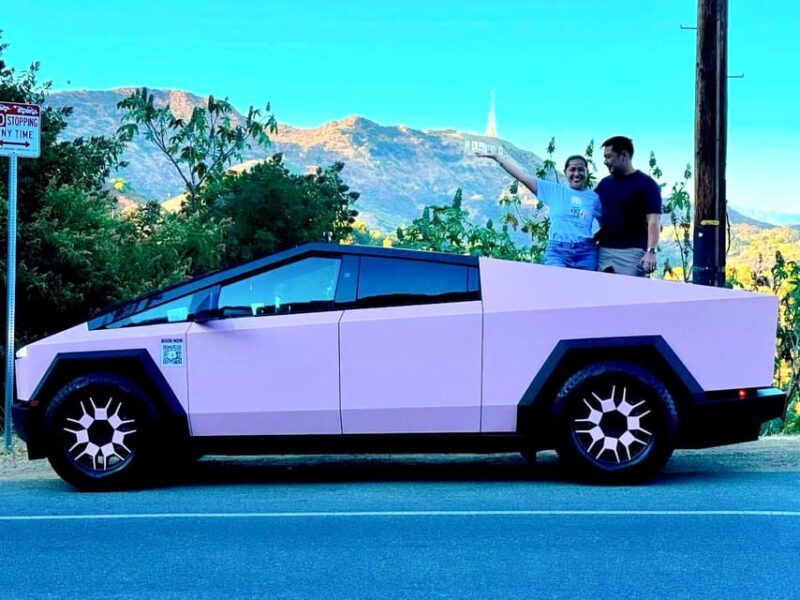 Los Angeles: 30-Minute Hollywood Sign Tesla Cyber Truck Tour - The Itinerary in Detail