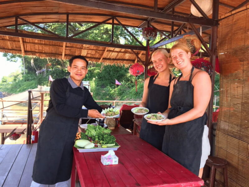 Luang Prabang: Mekong River Cooking Class with Hotel Pickup - Key Points