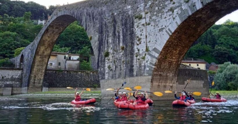 Lucca: aperirafting tour and finish on the Devil's Bridge - What to Expect from the Lucca Aperirafting Tour