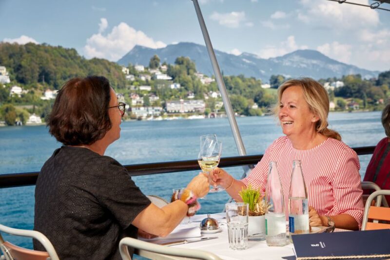 Lucerne: Lake Lucerne 1st Class Cruise With Gourmet Lunch - Dining Experience