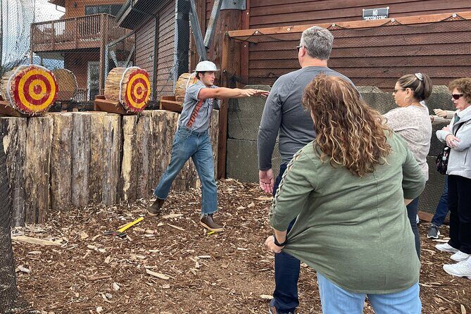 Lumberjack Show and Axe Throw Challenge - Who Will Love This Tour?