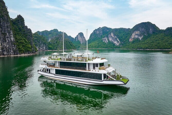Luxury Halong Bay Day Cruise: Buffet Lunch & Limousine Transfer - Introducing the Luxury Halong Bay Day Cruise: Buffet Lunch & Limousine Transfer