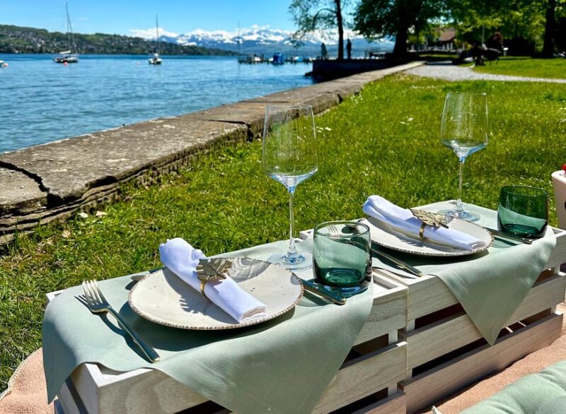 Luxury Picnic by Zurich Lake - Picnic Setup and Amenities