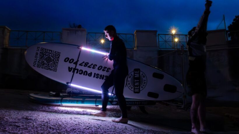 LUZ Sunset in SUP with Aperitif and light show - Exploring the Sunset SUP Tour in Apulia