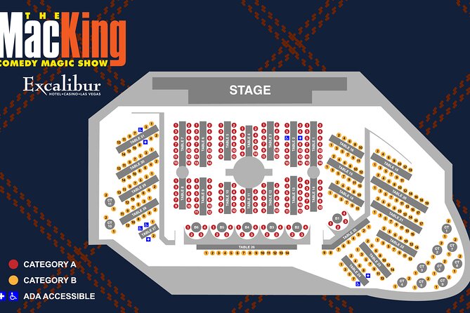 Mac King Comedy Magic Show at the Excalibur Hotel and Casino - Accessibility and Participation