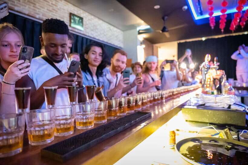 Mad Monkey Hoi An Pub Crawl-Free shot on arrival at each bar - The Value of the Experience
