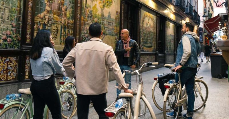Madrid by Night: Vintage Bike Tour Highlights/Optional Tapas - Key Points