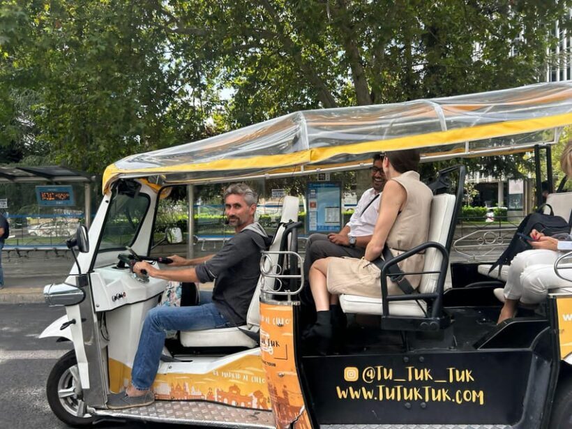 Madrid: Panoramic tour with Private guide in yellow Tuk Tuk - What to Expect During the Tour
