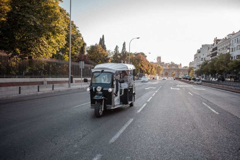Madrid: Private City Tour by Eco Tuk Tuk - Weather and Accessibility