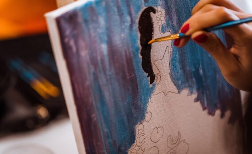 Madrid: Sip&Paint Workshop - The Experience Itself
