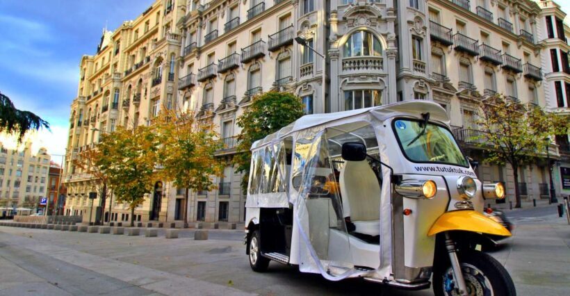 Madrid: Traditional Tour wh Private guide in yellow Tuk Tuk - Practical Details and Value