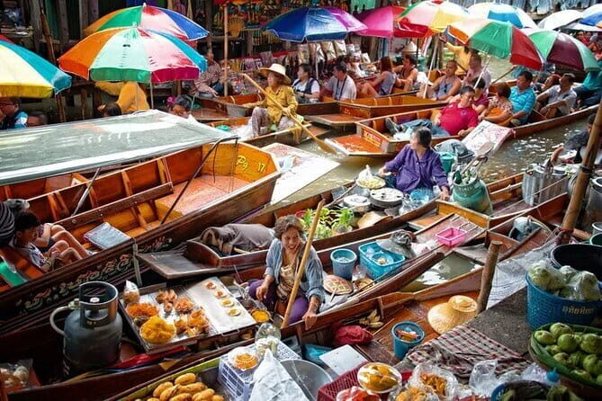 Maeklong Railway Market & Damnoen Saduak Market Paddle Boat Tour - Key Points