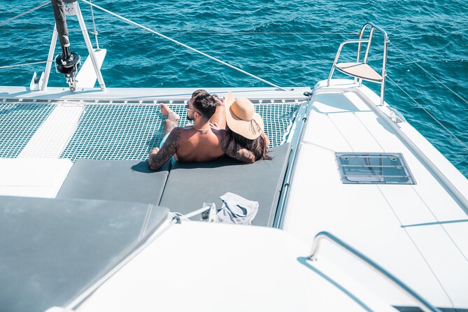 Majestic Catamaran Caldera Cruise With Snacks, Meal & Drinks - Enjoy Complimentary Drinks