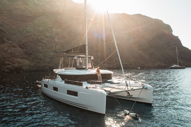 Majestic Catamaran Caldera Cruise With Snacks, Meal & Drinks - Easy Booking and Pickup Options