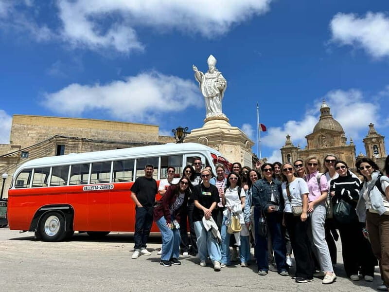 Malta: 5 hr Vintage Bus Tour - Mdina & Blue Grotto inc. food - Frequently Asked Questions