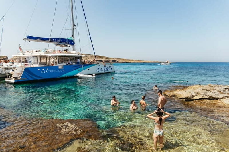 Malta: Blue Lagoon, Beaches & Bays Trip by Catamaran - Key Points