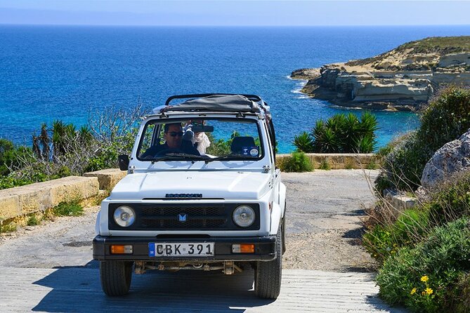 Malta: Comino Cruise and Jeep Tour With Lunch and Transport - Pickup and Start Time