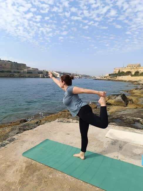 Malta: Private Yoga class close the Sea - An Authentic Yoga Experience with a View