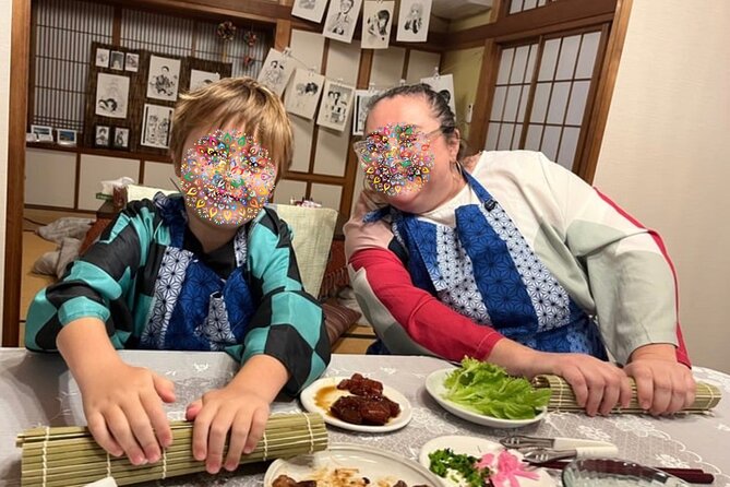 Manga Illustration Session & Cooking Class - Sushi Roll Preparation