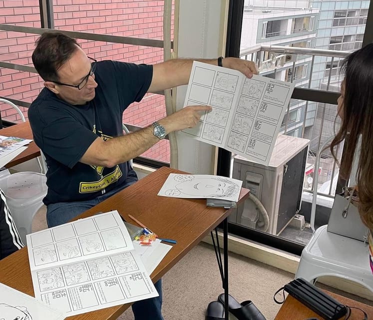 Manga Lesson by Acitive Pro-Manga Artists (Tokyo/Ikebukuro) - Group Activity and Manga Production