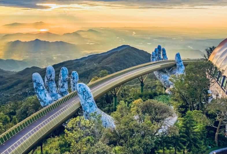 Marble Mountain and Golden Bridge - Ba Na Hills Private Tour - Ascending to Ba Na Hills: The Cable Car Experience