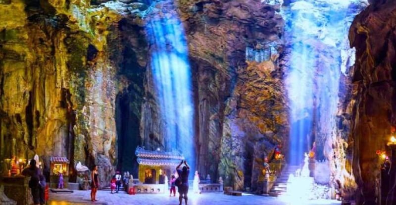 Marble Mountains, Monkey Mountain & Am Phu Cave tour - Exploring the Marble Mountains: Caves, Pagodas, and Artisans