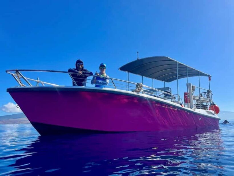 Maui and Lanai: Snorkel and Dolphin Adventure Tour - Snorkeling at the Lanai Reef: Vibrant Underwater Life