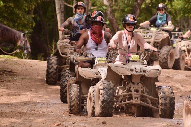 Maya Adrenaline Tour ATV Ziplines and Cenote Swim Day - ATV Adventure — Rugged Terrain, No License Needed