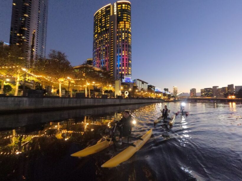 Melbourne: Yarra River Twilight Waterbike Tour - Key Points