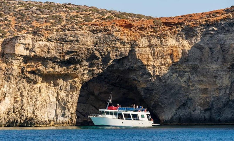 Mellieha: Cruise to alfa Rock, Blue Lagoon & Crystal Lagoon - Key Points