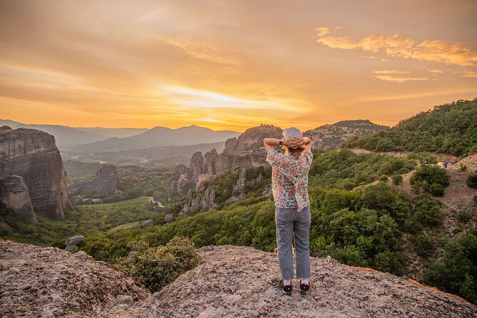 Meteora Sunset with Monastery & Hermit Caves Tour in Small Group - Key Points