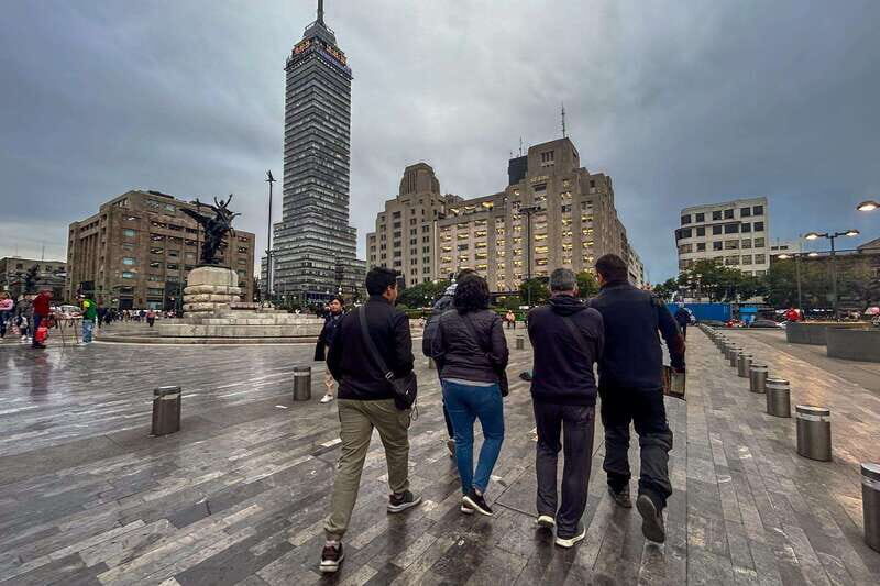 Mexico City at Night Walking tour with optional Torre Latino - Key Points