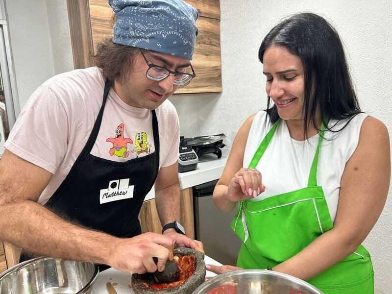 Mexico City: Cooking Class with Chef and Market Tour - The Meal and Beverages