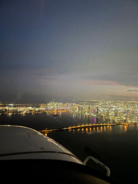 Miami Beach: Night Lights Private Air Tour - Free Champagne - What to Expect on the Tour