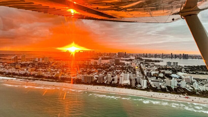 Miami Beach: Private Romantic Sunset Flight with Champagne - In The Sum Up